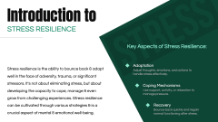 Stress Resilience PowerPoint and Google Slides Template - PPT Slides