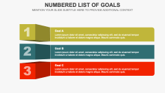 Numbered List of Goals PowerPoint and Google Slides Template - PPT Slides