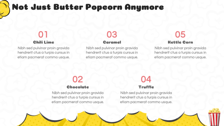 Free - Popcorn Background Theme for PowerPoint and Google Slides - PPT ...