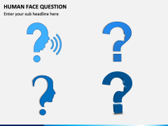 Human Face Question PowerPoint and Google Slides Template - PPT Slides