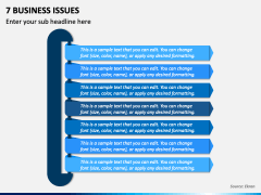 7 Business Issues PowerPoint Presentation Slides - PPT Template
