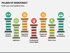 Pillars of Democracy PowerPoint and Google Slides Template - PPT Slides