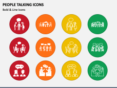 People Talking Icons for PowerPoint and Google Slides - PPT Slides