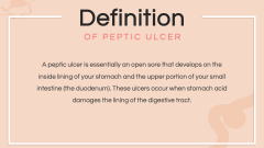 Peptic Ulcers PowerPoint and Google Slides Template - PPT Slides