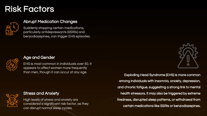Exploding Head Syndrome (EHS) PowerPoint and Google Slides Template - PPT Slides