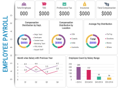 Employee Payroll Dashboard for PowerPoint and Google Slides - PPT Slides