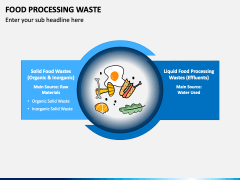 Food Processing Waste PowerPoint and Google Slides Template - PPT Slides