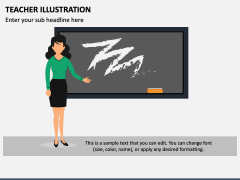 Teacher Illustration for PowerPoint and Google Slides - PPT Slides