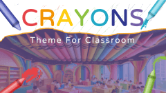 Free - Crayons Theme for Classroom for PowerPoint and Google Slides ...
