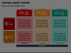 Control Impact Matrix PowerPoint Template and Google Slides Theme