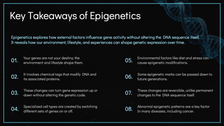 Epigenetics PowerPoint and Google Slides Template - PPT Slides