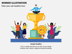Winner Illustration for PowerPoint and Google Slides - PPT Slides