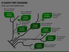 8 Leaves Tree Diagram PowerPoint Template and Google Slides Theme
