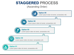 Staggered Process PowerPoint and Google Slides Template - PPT Slides