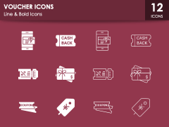 Voucher Icons for PowerPoint and Google Slides - PPT Slides