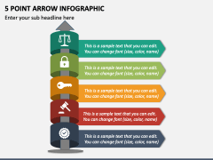 5 Point Arrow Infographic PowerPoint Template and Google Slides Theme