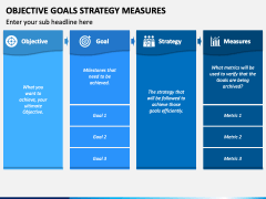 Objective Goals Strategy Measures PowerPoint and Google Slides Template ...
