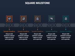 Square Milestone for PowerPoint and Google Slides - PPT Slides