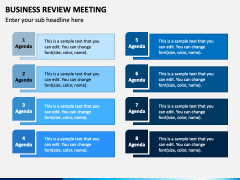 Business Review Meeting PowerPoint and Google Slides Template - PPT Slides
