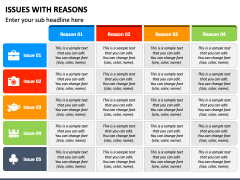 Issues with Reasons PowerPoint Template - PPT Slides
