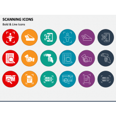 QR Code Icons PowerPoint Template - PPT Slides