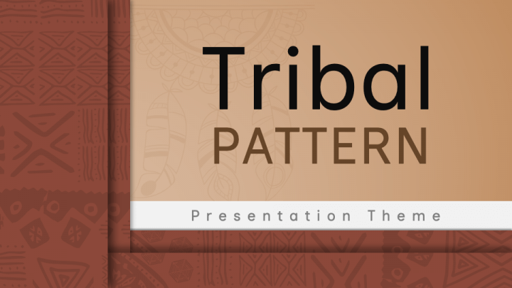 Free - Tribal Pattern Theme for PowerPoint and Google Slides - PPT Slides