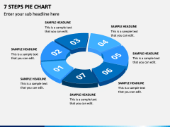7 Steps Pie Chart PowerPoint Template - PPT Slides