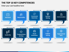 The Top 10 Key Competencies PowerPoint Template - PPT Slides