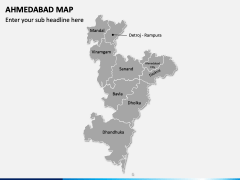 Ahmedabad Map for PowerPoint and Google Slides - PPT Slides