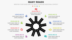 Many Roads PowerPoint and Google Slides Template - PPT Slides