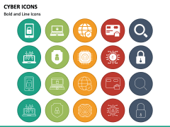 Cyber Icons for PowerPoint and Google Slides - PPT Slides
