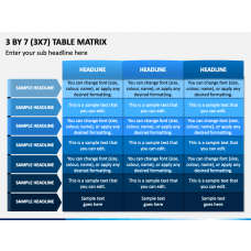 3x6 Table Matrix for PowerPoint and Google Slides