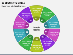 Free 10 Segments Circle PowerPoint Template & Google Slides