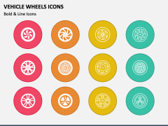 Vehicle Wheels Icons for PowerPoint and Google Slides - PPT Slides