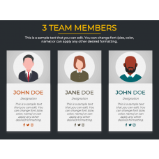 8 Team Members PowerPoint Template and Google Slides Theme