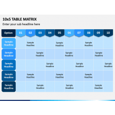 5x5 Table Matrix for PowerPoint and Google Slides - PPT Slides