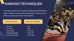 Free - Kabaddi Theme for PowerPoint and Google Slides - PPT Slides