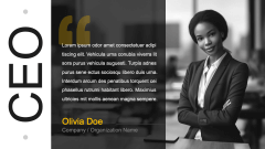 Message from CEO PowerPoint and Google Slides Template - PPT Slides