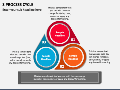 3 Process Cycle PowerPoint Presentation Slides - PPT Template