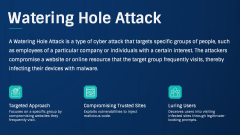 Watering Hole Attack PowerPoint and Google Slides Template - PPT Slides