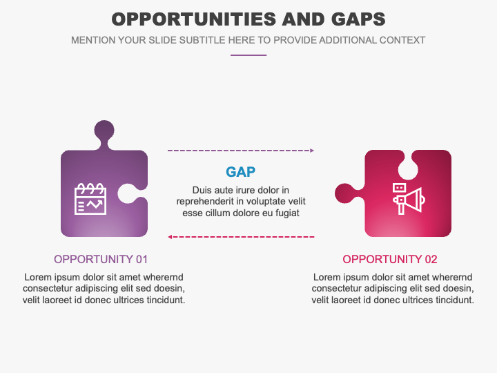 Opportunities and Gaps PowerPoint and Google Slides Template - PPT Slides