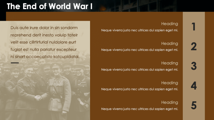 Free - World War Theme for PowerPoint and Google Slides - PPT Slides