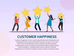 Customer Happiness PowerPoint and Google Slides Template - PPT Slides