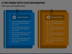 Free 2 Text Boxes with Clips for PowerPoint and Google Slides