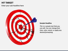 Hit Target Illustration for PowerPoint and Google Slides - PPT Slides