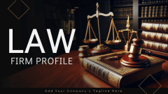 Law Firm Profile PowerPoint and Google Slides Template - PPT Slides