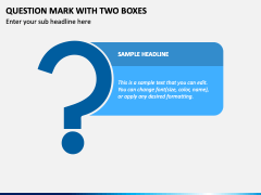 Question Mark with Two Boxes PowerPoint Template and Google Slides Theme