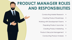 Product Manager Roles and Responsibilities PowerPoint and Google Slides ...