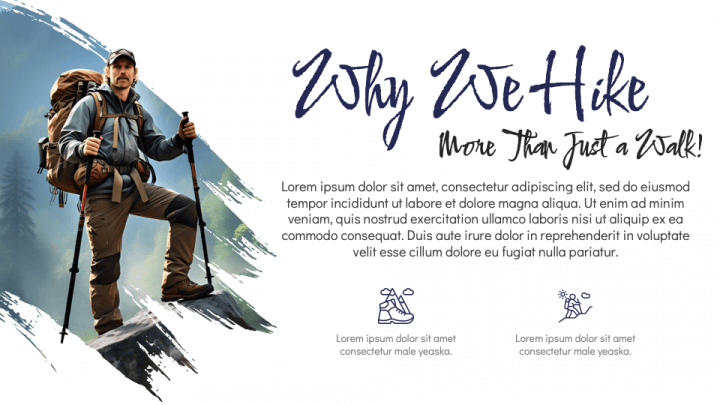 Free - Hiking Theme for PowerPoint and Google Slides - PPT Slides