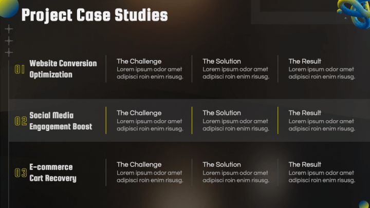 Digital Marketing Portfolio PowerPoint and Google Slides Template - PPT ...